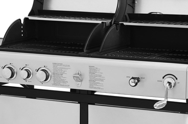 Boss Grill Premium Dual Fuel - 2 Burner Dual Fuel BBQ Grill with Side ...