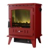 Stove Red Electric Traditional Stove Fire with a LED Flame Effect on a ...