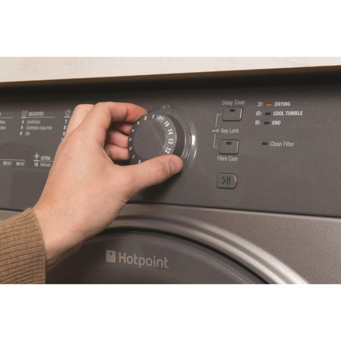 Hotpoint TVFS73BGG 7kg Freestanding Vented Tumble Dryer Graphite ...