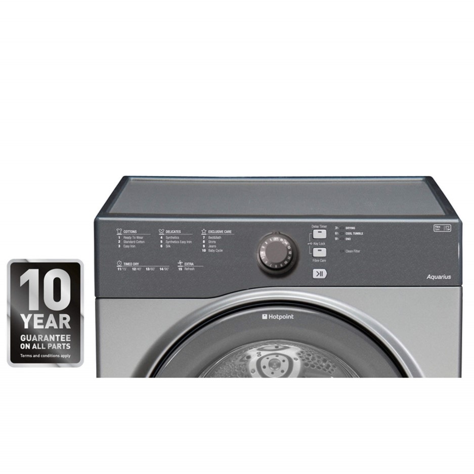 Hotpoint TVFS73BGG 7kg Freestanding Vented Tumble Dryer Graphite ...
