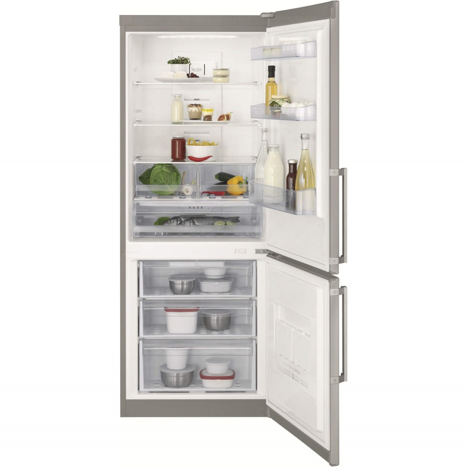 AEG S74011CMX2 Freestanding Fridge Freezer In Silver With ...