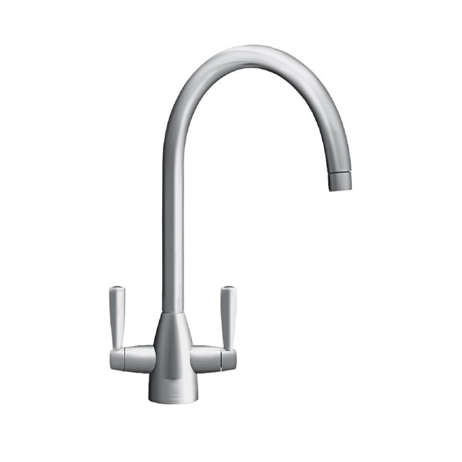 Franke Eiger Round Steel Kitchen Tap 115.0049.990 | Appliances Direct