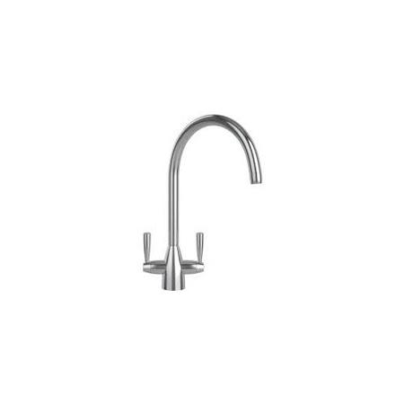 Franke Silk Steel Twin Lever Mixer Kitchen Tap - Eiger 115.0049.990 ...