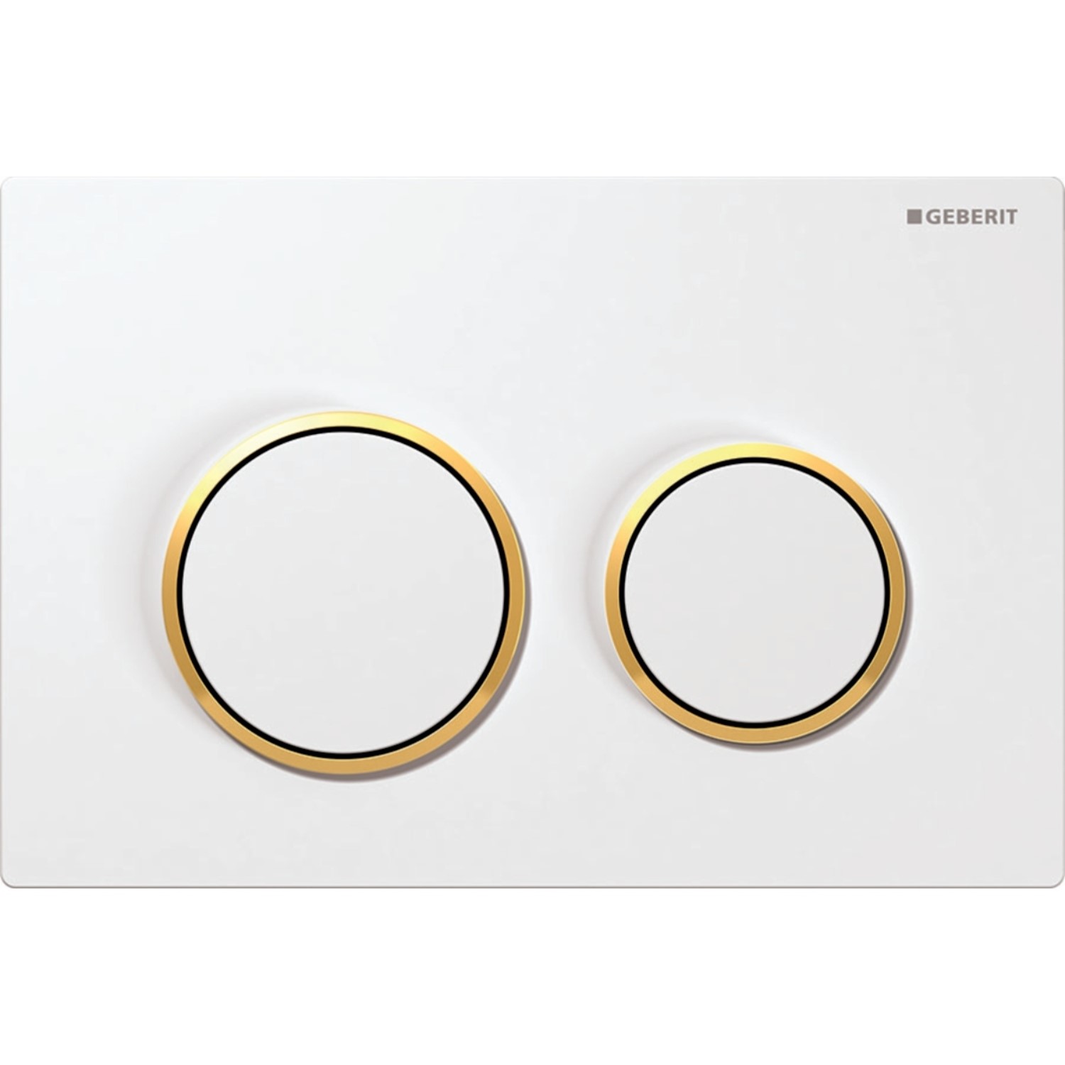 Geberit Kappa21 Flush Plate - White/Gold 115.240.KK.1 | Appliances Direct