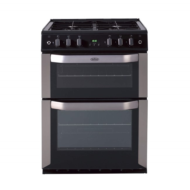 Belling FSG60TC 60cm Twin Cavity Gas Cooker in Stainless steel ...