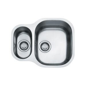 Franke CPX160P Compact Undermount Stainless Steel Sink with Reversible ...