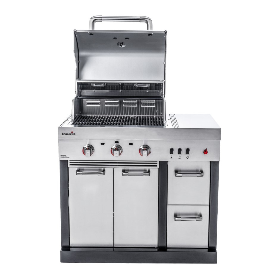 Char-Broil Ultimate 3200 3 Burner Outdoor BBQ Kitchen 140906 ...