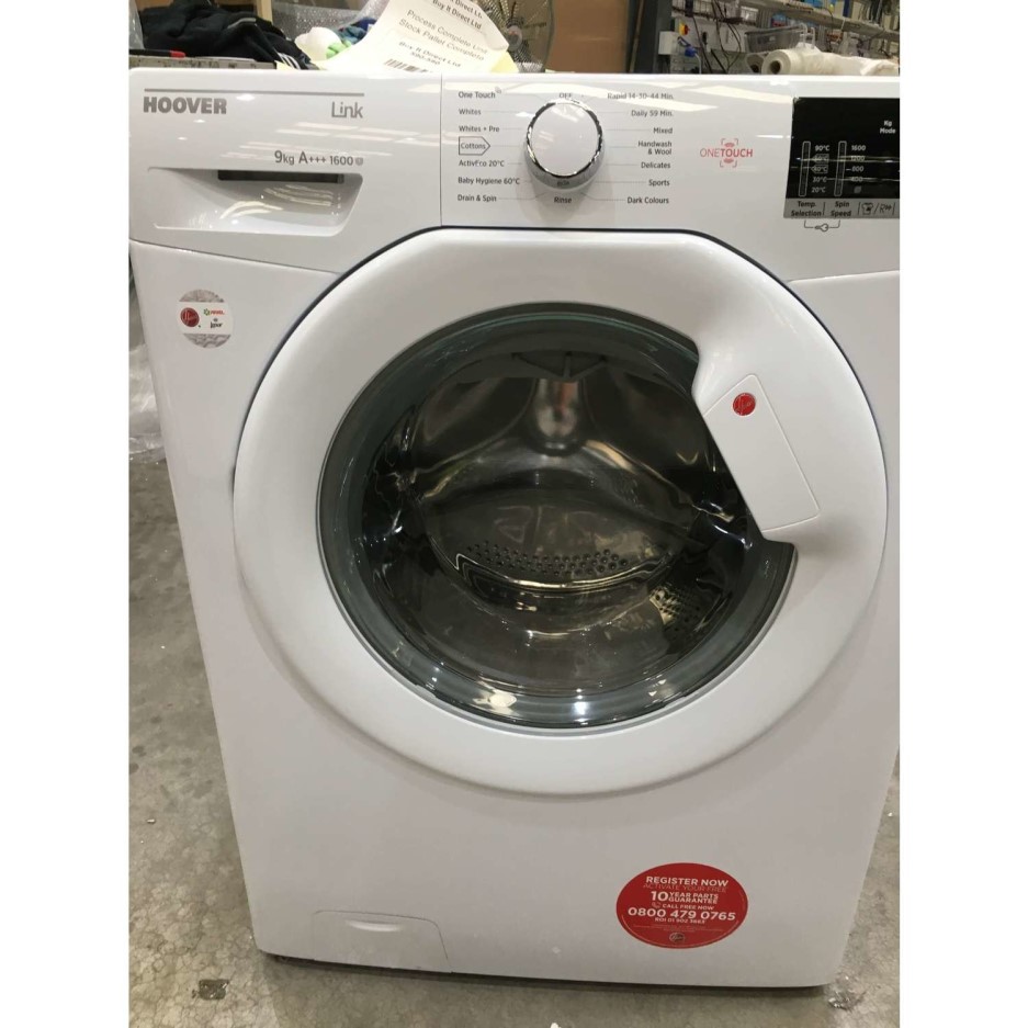 Refurbished Grade A3 - Hoover Link HL1692D3 NFC 9 kg 1600 Spin Washing ...