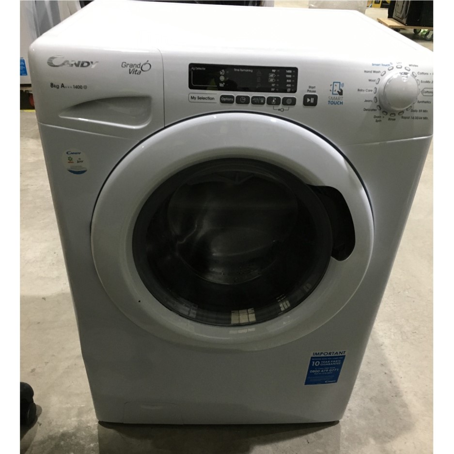 Refurbished Candy Grand'O Vita Freestanding 9KG 1400 Spin Washing ...