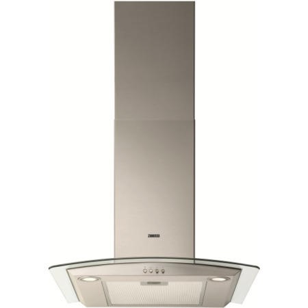 GRADE A2 - Light cosmetic damage - Zanussi ZHC6234X Curved Glass Canopy ...