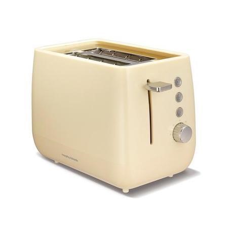 Morphy Richards 221104 Mar14 Chroma Plastic 2 Slice Cream Chrome ...