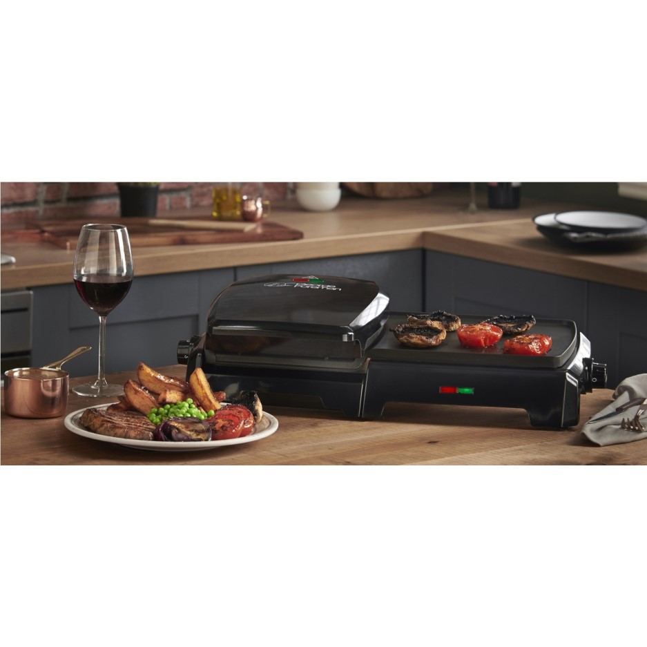 George Foreman 23450 Variable Temperature Large Grill & Griddle - Black ...
