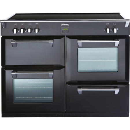 Stoves Richmond 1100Ei Blk Range Cooker And S1100DCP BK Chimney Hood ...