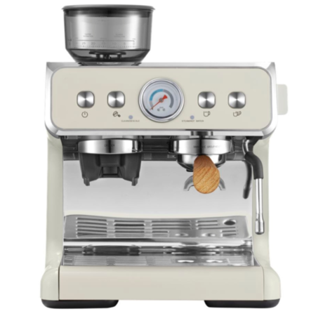 Hamoki HA5020 Bean-to-Cup Espresso Coffee Machine with Steam Wand ...