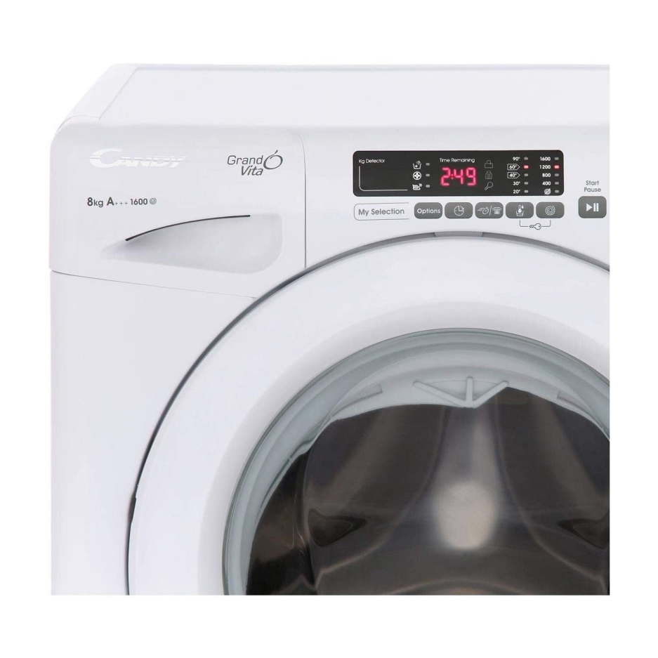 Candy Grand'O Vita GVS 168D3 Smart Freestanding 7KG 1600 Spin Washing ...