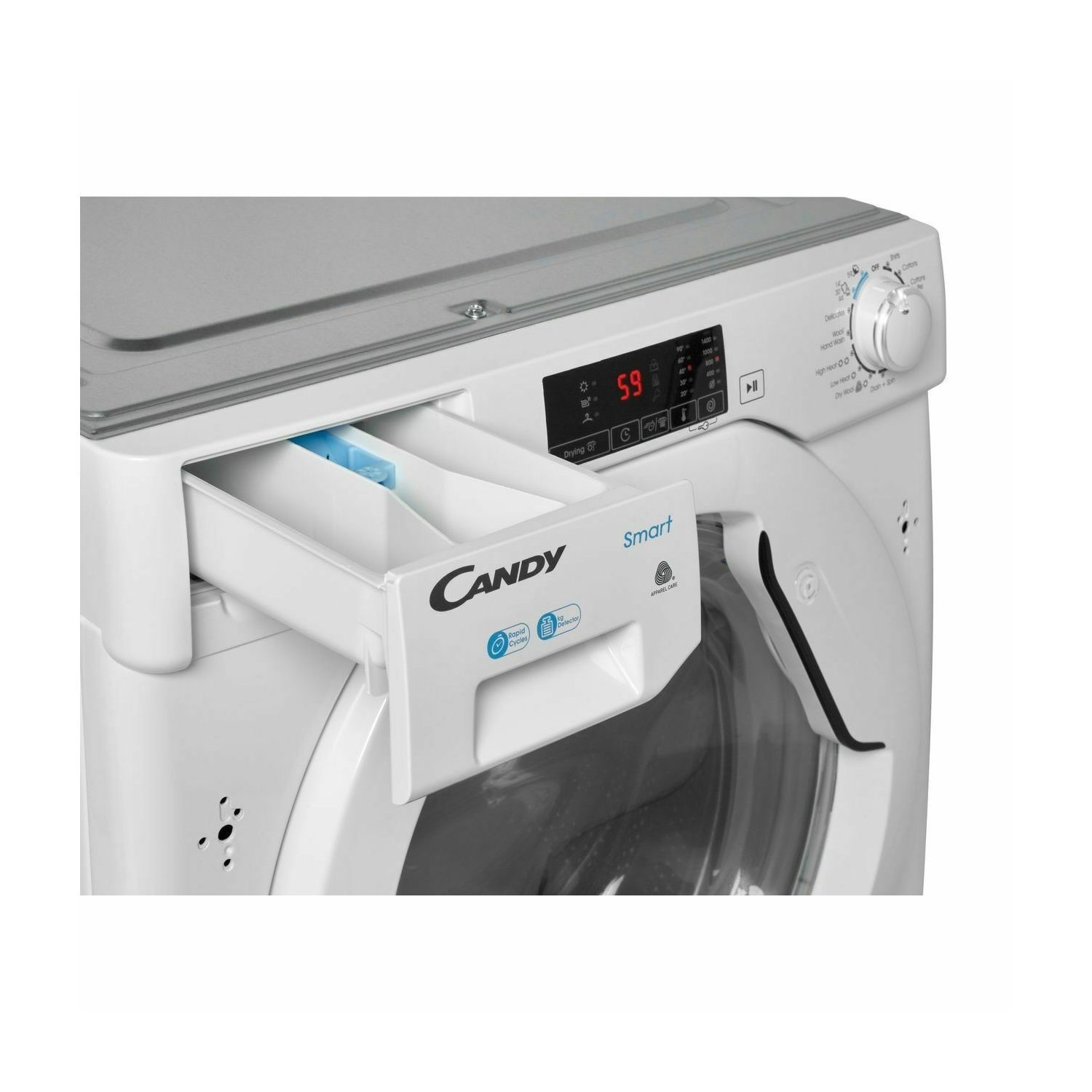Candy CBD 485D1E Smart Integrated 8/5KG 1500 Spin Washer Dryer White ...