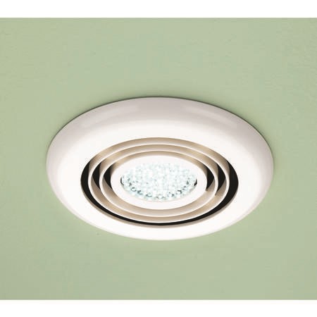 GRADE A1 - HIB Cyclone White Wet Room Inline Fan with LED Lights A1 ...