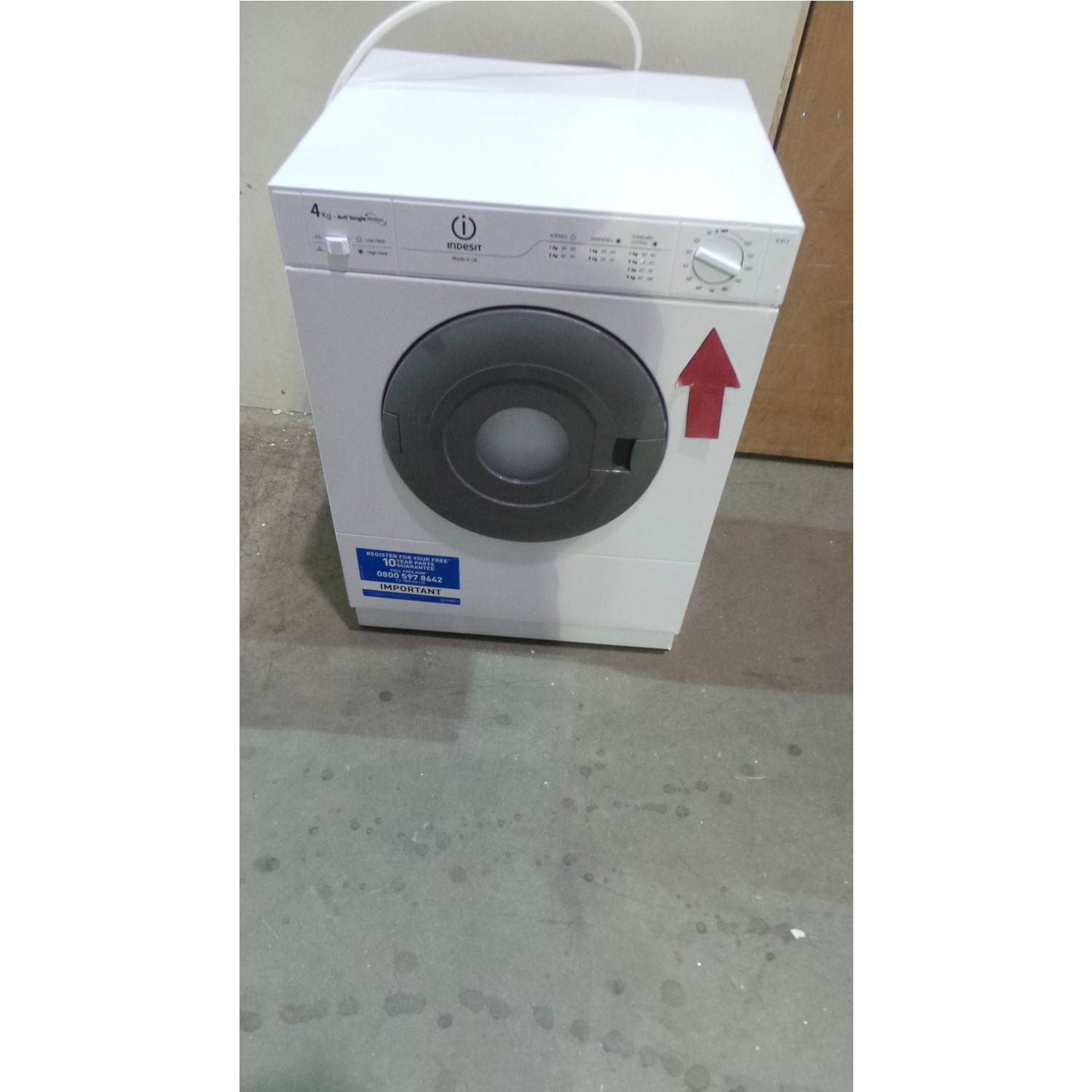 GRADE A2 - Indesit IS41V 4kg Compact Freestanding Vented Tumble Dryer ...