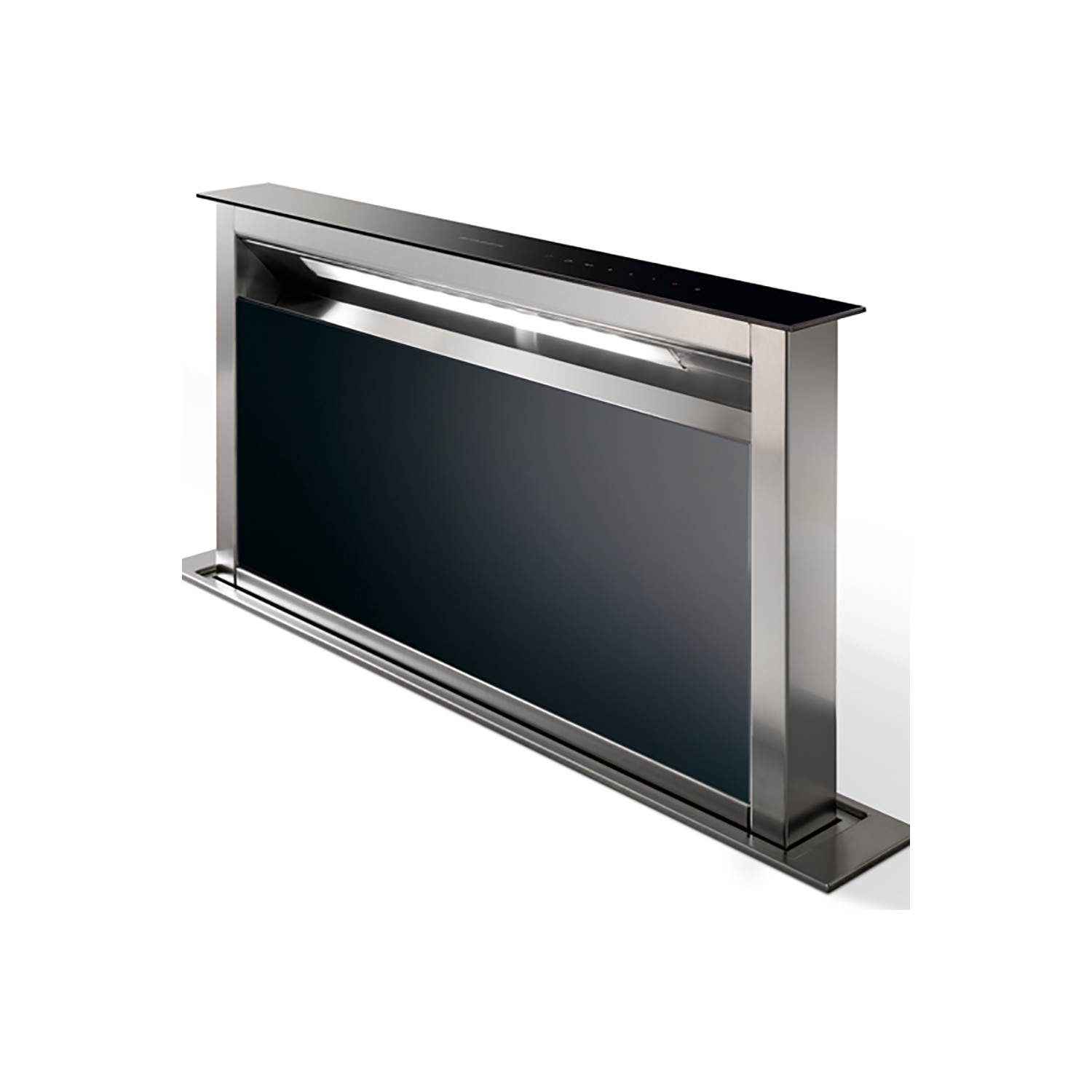 Faber Fabula Plus 88cm Wide Downdraft Extractor - Black 340.0571.082 ...