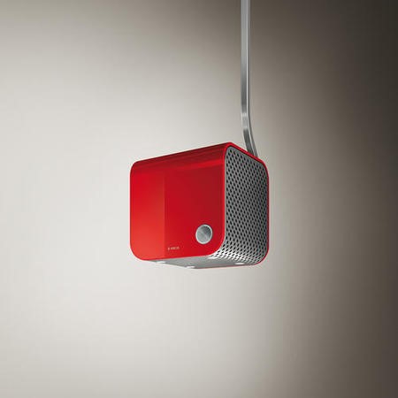 Elica 35CC-GRL-RED-IS Designer Island Cooker Hood 350 x 350mm Red ...