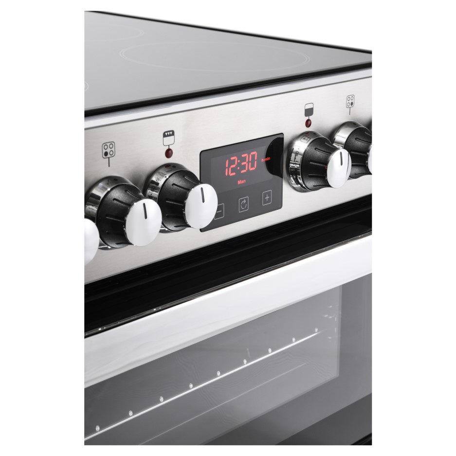 Belling Cookcentre 60E 60cm Double Oven Electric Cooker With Ceramic ...