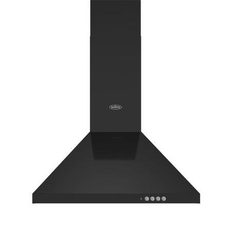 Belling 60cm Pyramid Chimney Cooker Hood - Black 444411681 | Appliances ...