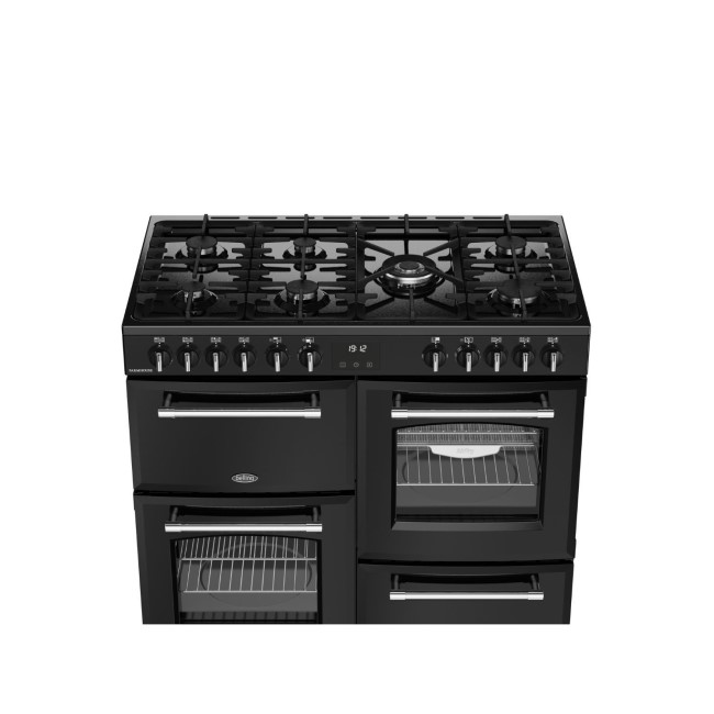 Belling Farmhouse 100cm Dual Fuel Range Cooker - Black 444411829 ...