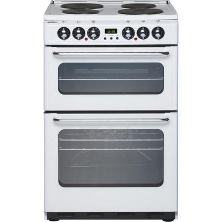 New World Newhome ES550DOm 55cm Solid Hotplate Double Oven Electric ...