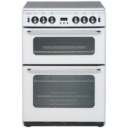 New World Newhome 600TSIDOm 60cm Double Oven Gas Cooker - White ...