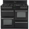 Belling Classic 100DFT 100cm Dual Fuel Range Cooker - Black 444440388 ...