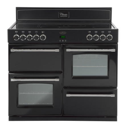 Belling Classic 100E 100cm Electric Range Cooker - Black 444440390 ...
