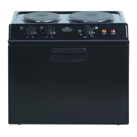 Belling BABY BELLING 121R Compact Electric Cooker Black 444440668 ...