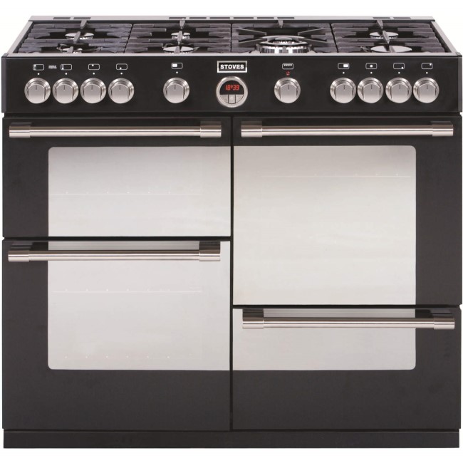 Stoves Sterling R1000GT 100cm Gas Range Cooker in Black 444440792 ...
