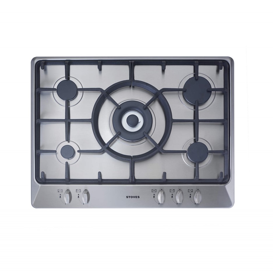 Stoves SGH700C 70cm 5 Zone Gas Hob in Stainless steel 444440878 ...