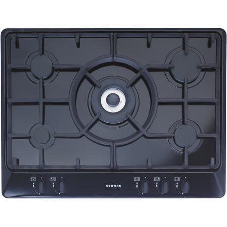 Stoves SGH700C 70cm Gas Hob in Black 444440879 | Appliances Direct