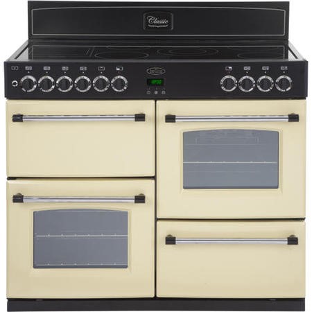 Belling Classic 100E 100cm Electric Range Cooker - Cream 444440922 ...