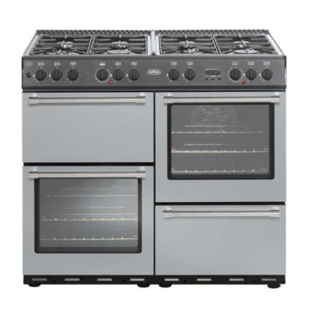 Belling Country Classic 100cm LPG Gas Range Cooker in Silver 444440979 ...