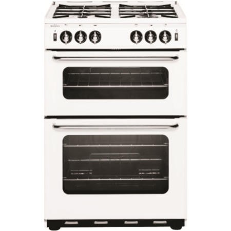 New World Newhome 600SID Twin Cavity 60cm Gas Cooker in White 444441152 ...