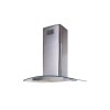 Belling 91 DIH Curved Glass 90cm Island Cooker Hood Stainless Steel ...