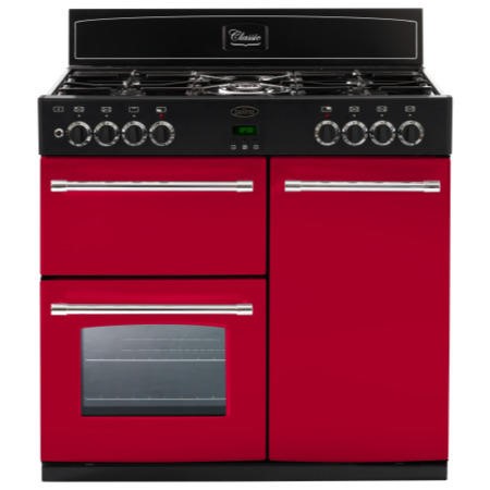 Belling Classic 90DFT 90cm Dual Fuel Range Cooker - Hot Jalapeno ...
