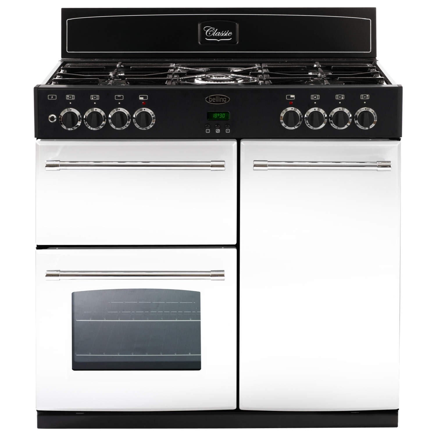 Belling Classic 90DFT 90cm Dual Fuel Range Cooker - Icy Brook 444441399 ...