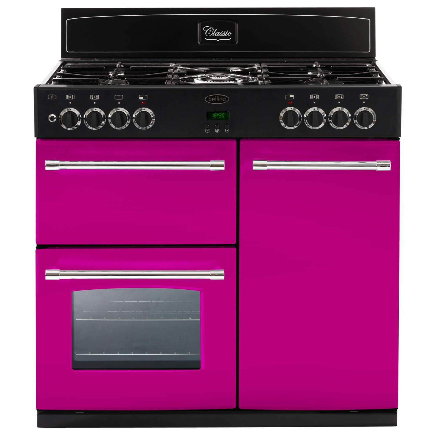 Belling Classic 90DFT 90cm Dual Fuel Range Cooker - Floral Burst ...