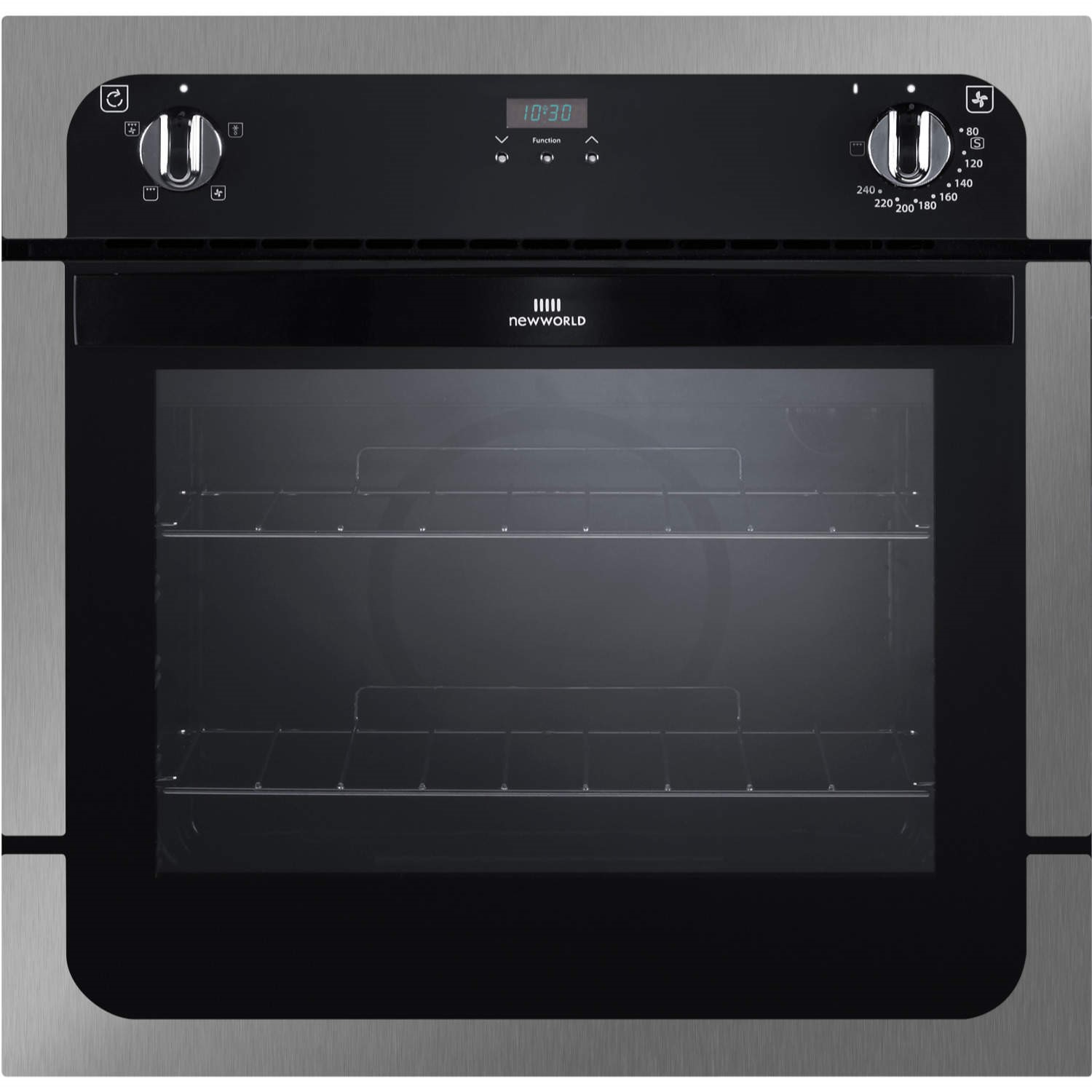 New World NW601FP Fanned Electric Built In Single Oven Stainless Steel ...
