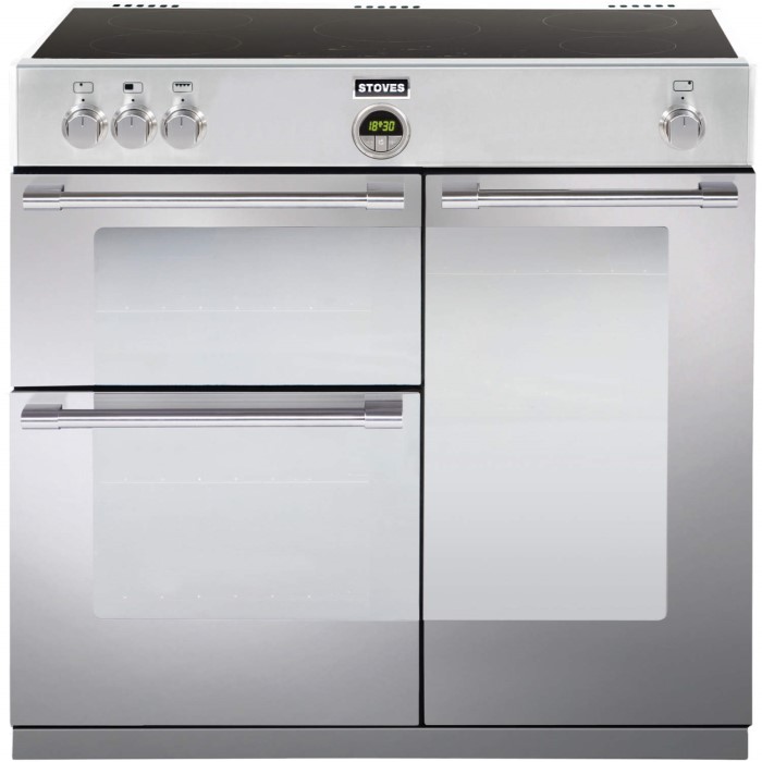 Stoves Sterling 900Ei Stainless Steel 90cm Electric Range Cooker With ...