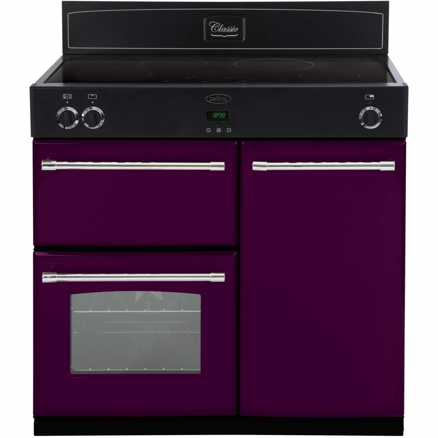 Belling Classic 90Ei 90cm Electric Range Cooker with Induction Hob ...