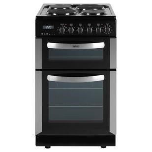 Belling FSE50DOP 50cm Wide Double Oven Electric Cooker - Stainless ...