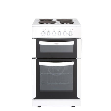 Belling FSE50TCW 50cm Wide Double Cavity Electric Cooker - White ...