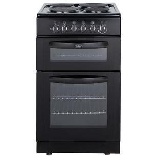 Belling FSE50TCB 50cm Wide Double Cavity Electric Cooker - Black ...