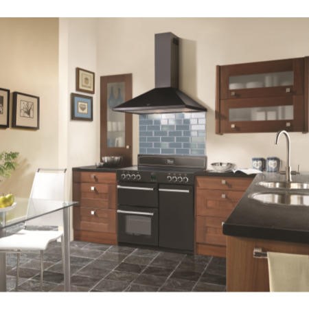 Belling Classic 900E Blk Range Cooker And 90 Chim BK Chimney Hood ...