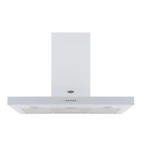 Belling 90 DB FLAT 90cm Wide Chimney Cooker Hood White 444442830 ...